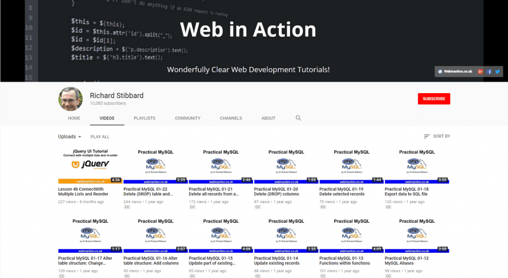 Top 65 Must-to-Know Youtube Channels 2020 to Learn Web Development ...