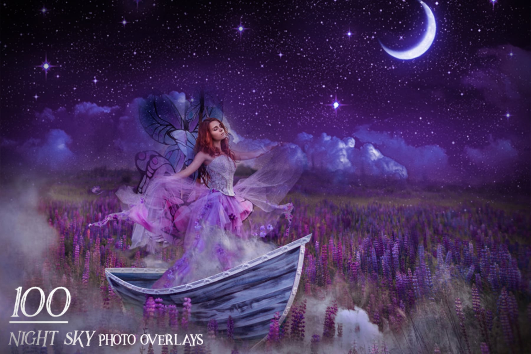 100 Night Sky Overlays - $9 – MasterBundles