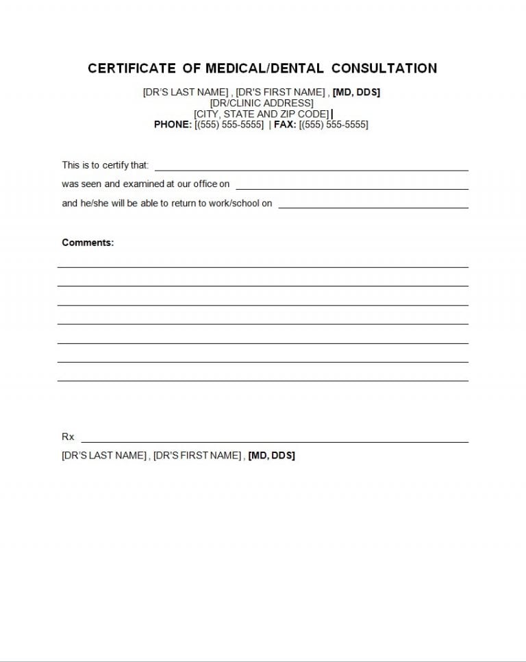 45+ Best Doctor Note Templates and Certificates in 2021: Free and Premium