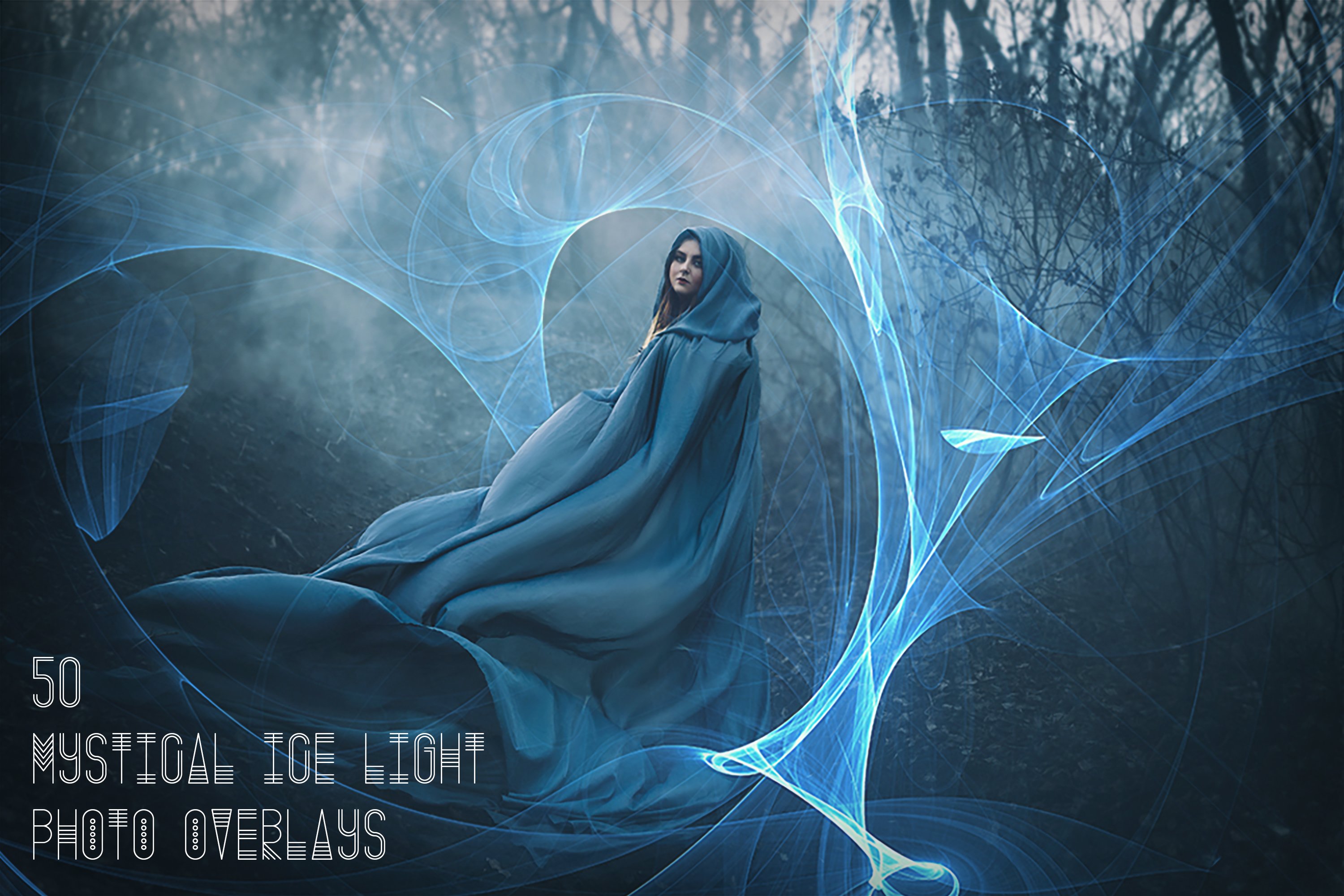 50 Mystical Ice Light Photo Overlays - $15 – MasterBundles