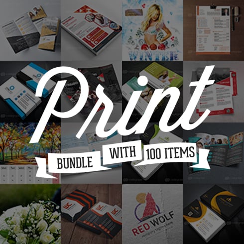 Elegant Print Templates Bundle with 100 Items - Only $19 – MasterBundles