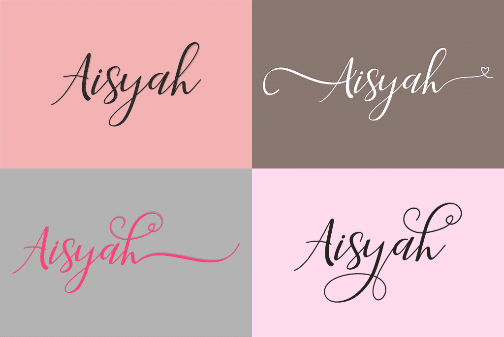 Aisyah - Modern Hand-based Typography - $10 – MasterBundles