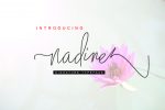 Nadine Portrait Signature Font - $15 – MasterBundles