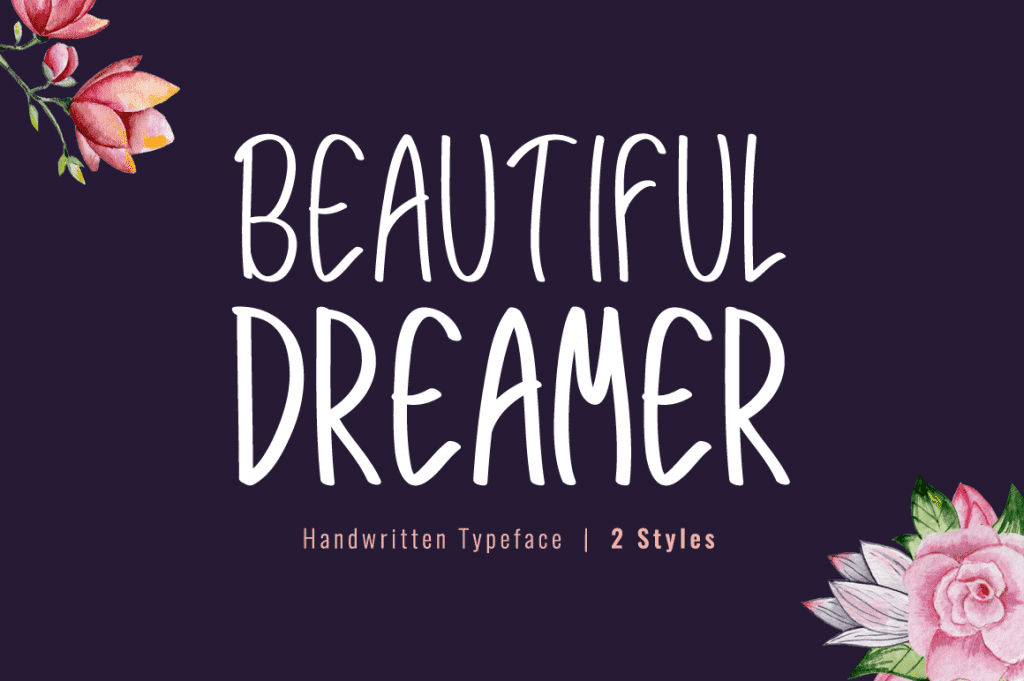 Beautiful Dreamer Font – Modern Handwritten Typeface – $2 – MasterBundles