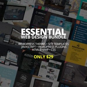Essential Web Design Bundle with Extended License - Only $29 – MasterBundles