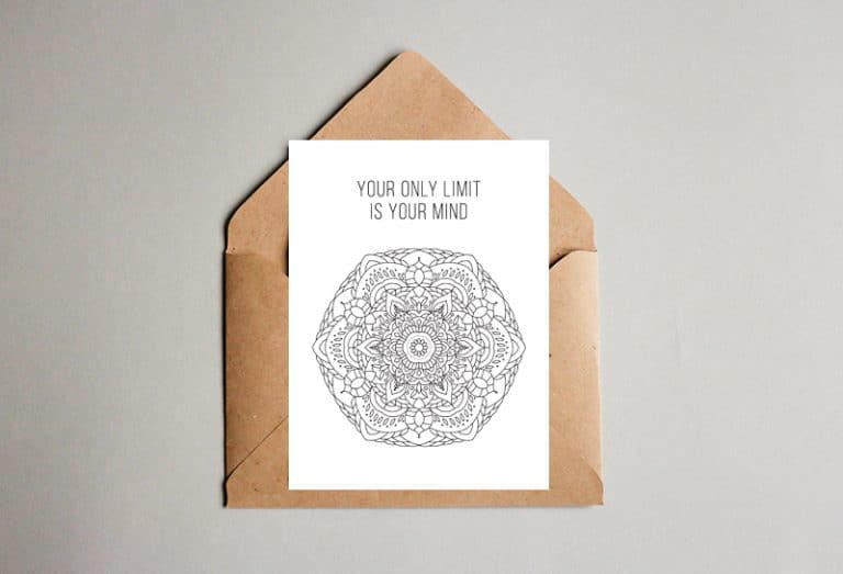 Coloring Postcard Mandala Design – MasterBundles