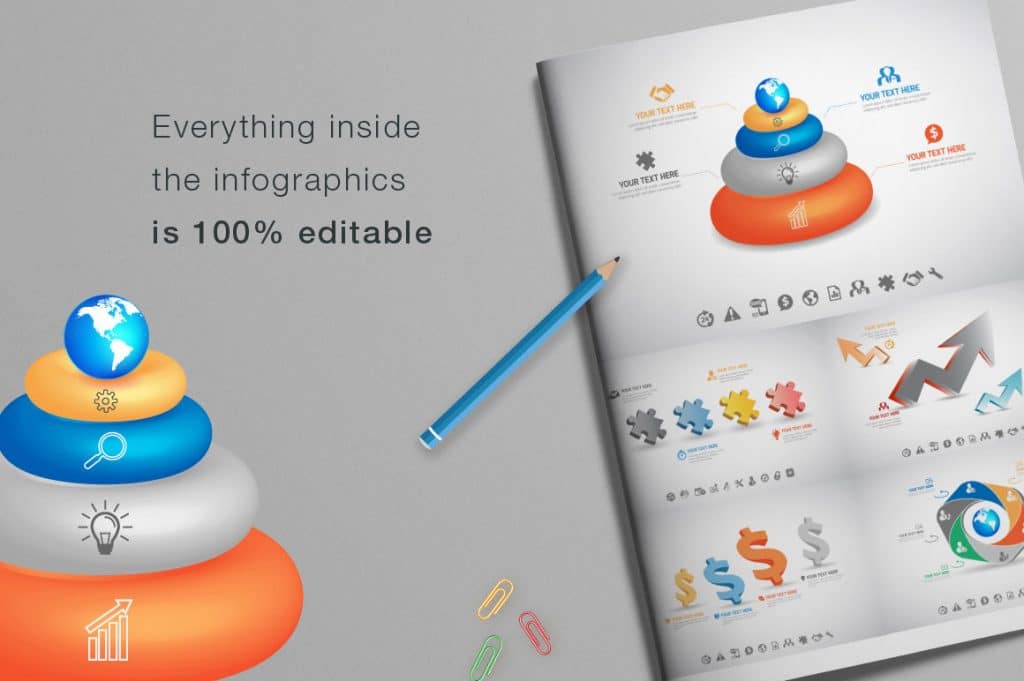24 Premium Collection of Infographics - $9 – MasterBundles