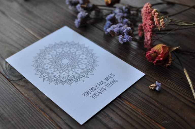 Mandala Coloring PostCard – MasterBundles