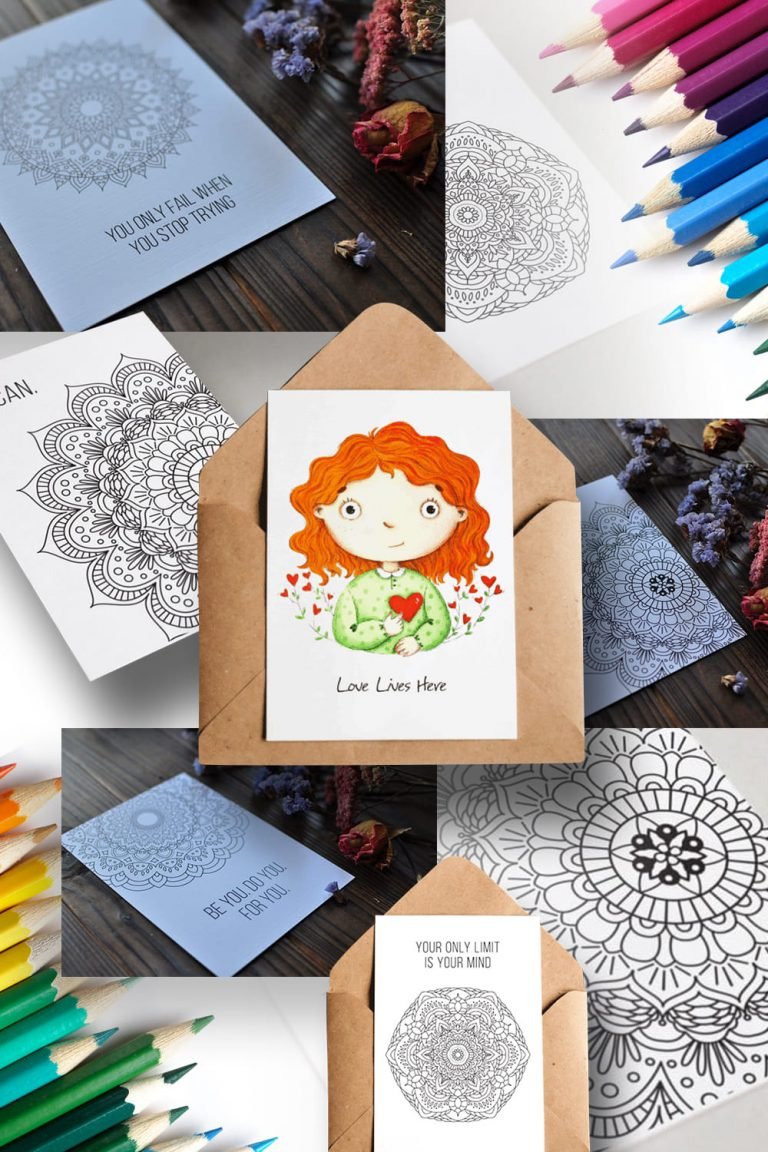 40+ Best Coloring Pages & Cards for Adults 2021: Free & Premium