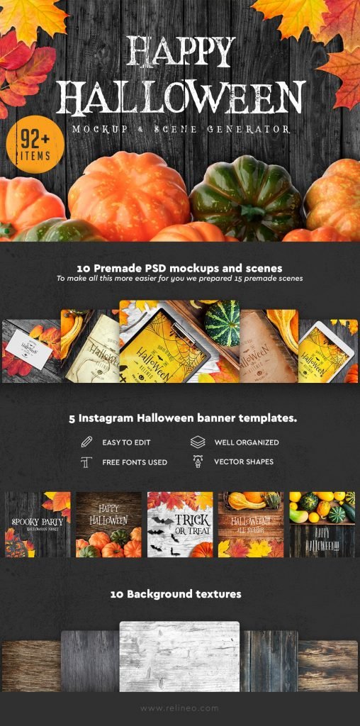 Halloween Scene and Mockup Creator - $12 – MasterBundles