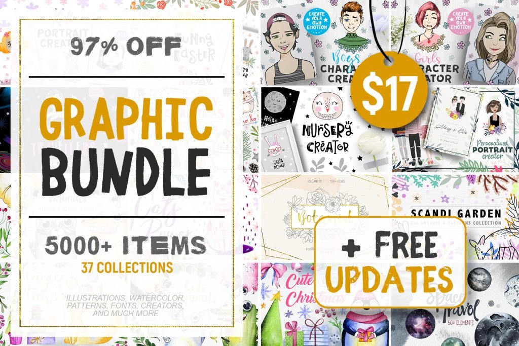Graphic Bundle 5000 items + in 1! – MasterBundles