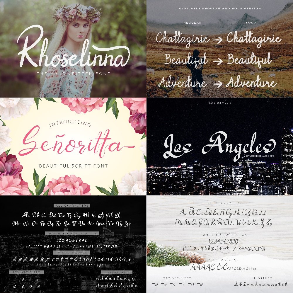 4 Premium & Beautiful Script Fonts - 3$ – MasterBundles