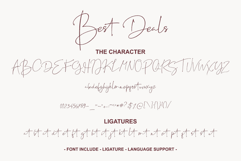 Best Deals | Signature Typeface – MasterBundles