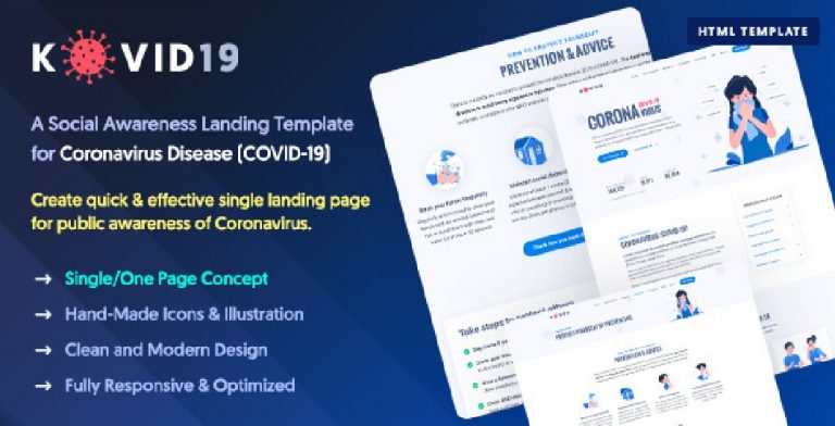 10+ Coronavirus (COVID-19) Website Templates In 2021 | [MB]
