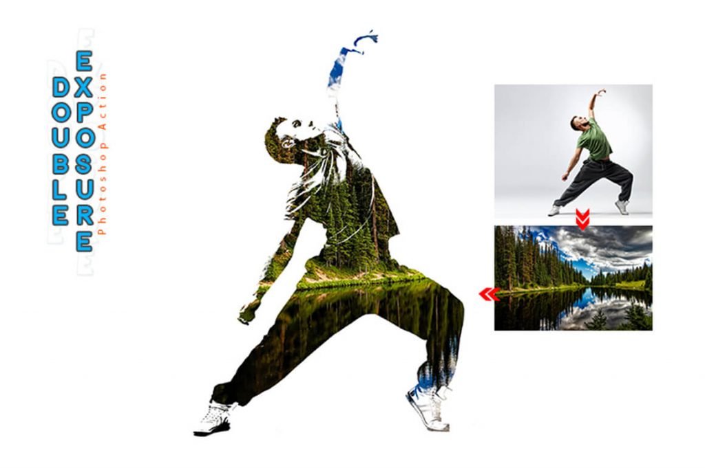 6-In-1 Double Exposure Photoshop Actions Bundle – MasterBundles