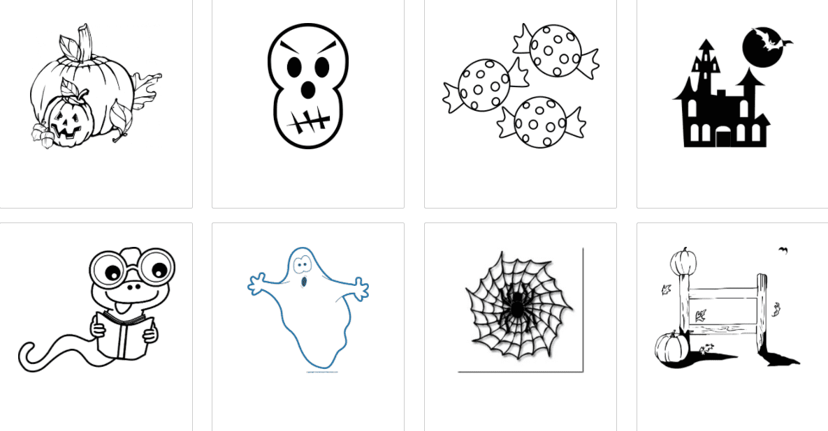 130+ Best Halloween Clipart 2021 | Black and White, Halloween Candy Clipart