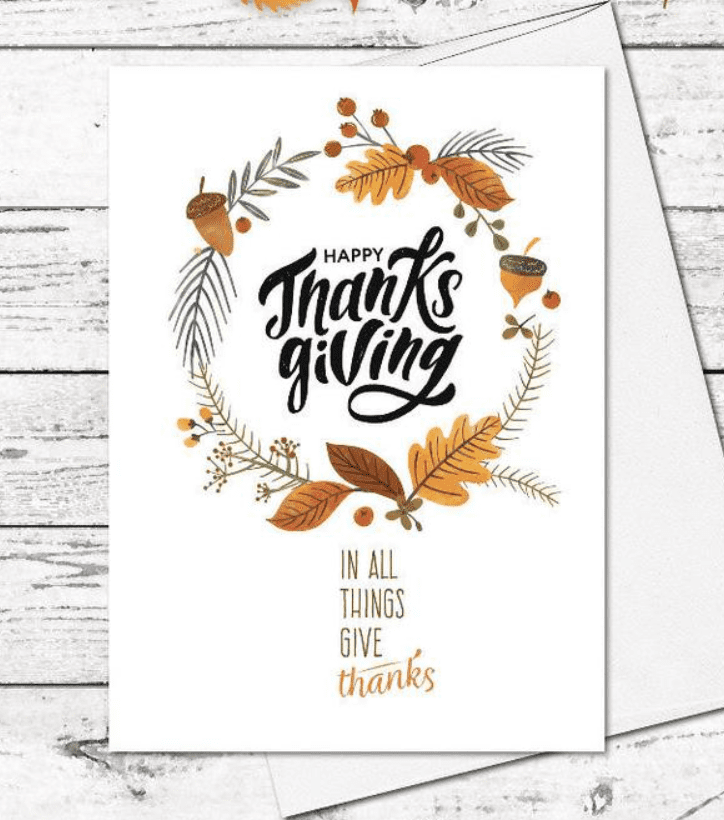 Thanksgiving Cards 2021: 60 Cards to Surprise Your Loved Ones + 30 ...