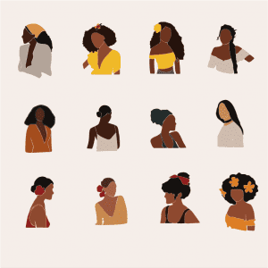 Female Portrait SVG, EPS: Girl Art Bundle – MasterBundles