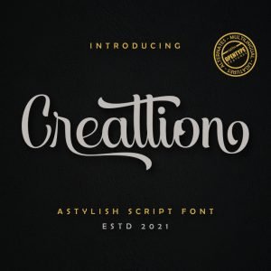 Creattion Curly Script Fo | MasterBundles