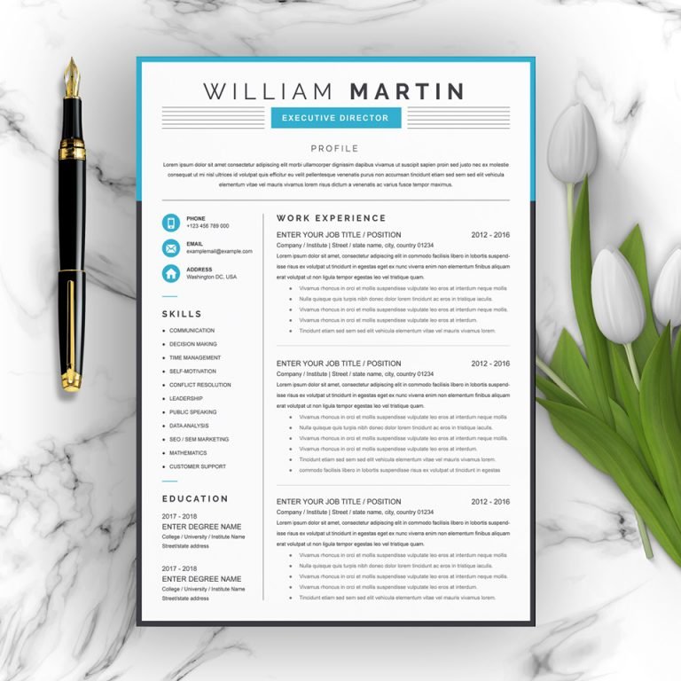 Project Manager Resume Template – MasterBundles