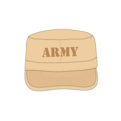 Military Army Castro Hat/Cap - Mockup and Template - MasterBundles