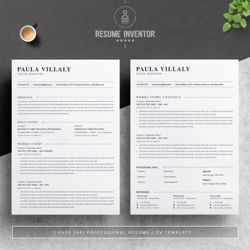 High School Student Resume Template