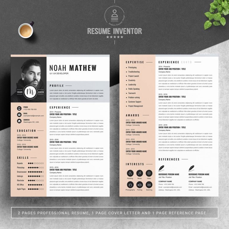UI/UX Developer Resume Template – MasterBundles