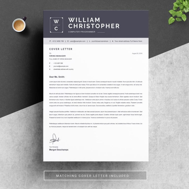 Computer Programmer Resume Template – MasterBundles