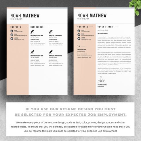 UI/UX Developer Resume Template – MasterBundles