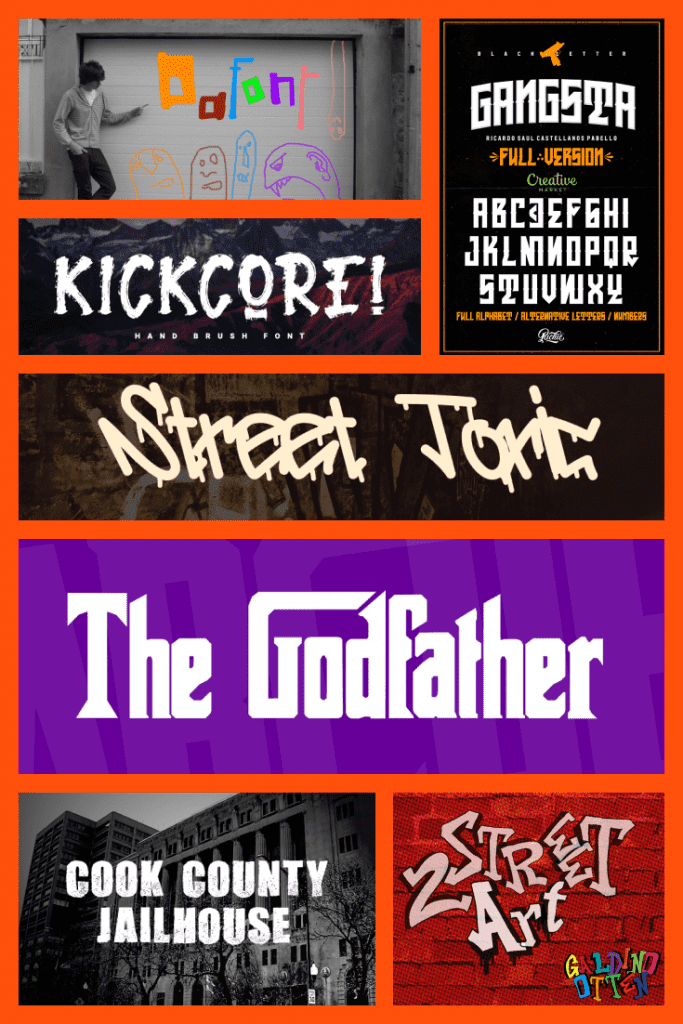10+ Original gangsta fonts in 2021 for every taste and purposes