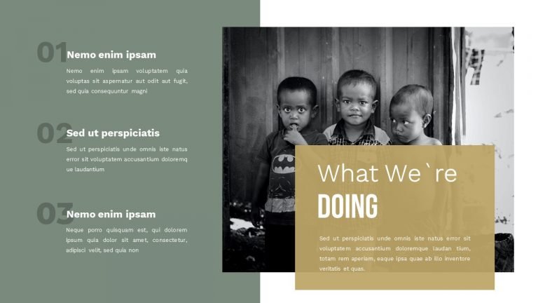 50 Slides Charity Presentation Template: Powerpoint & Google Slides
