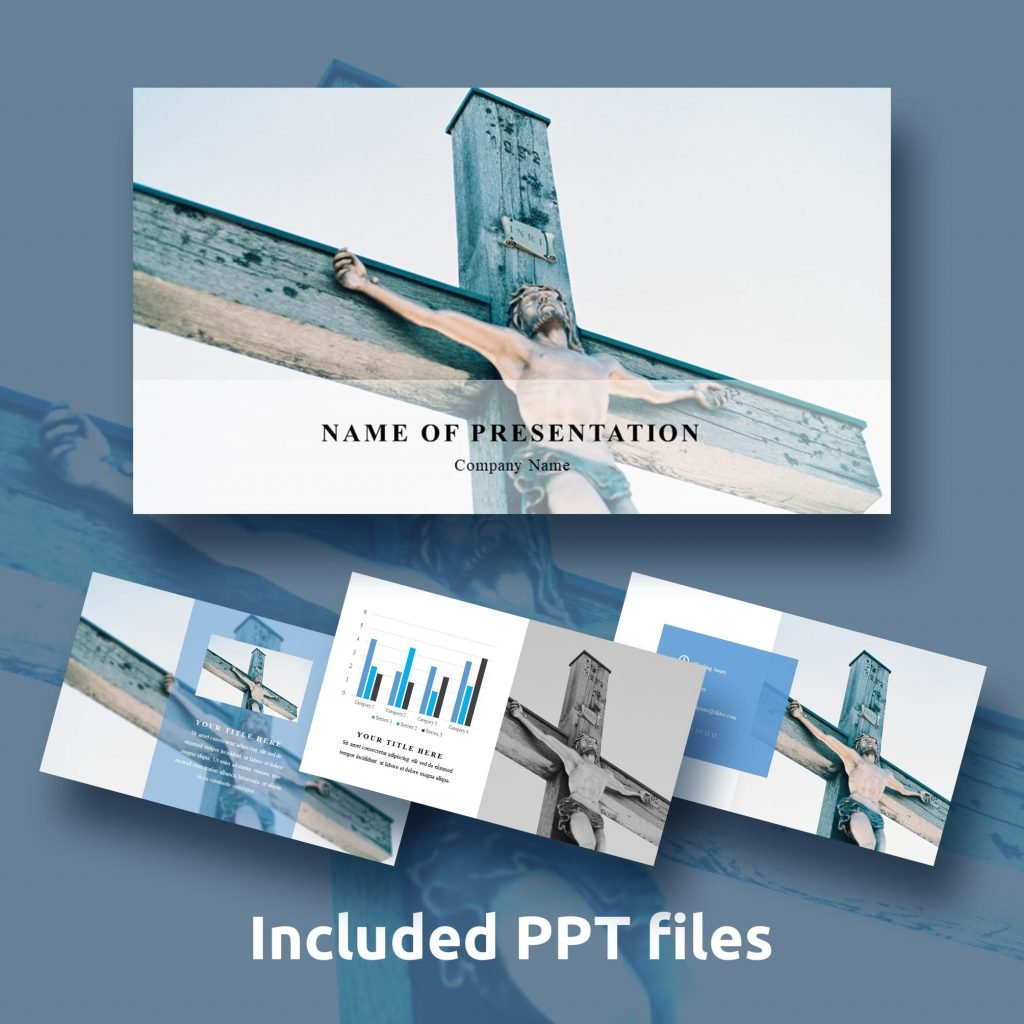 4 Free Worship Jesus Powerpoint Background (PPTX) - Crucifixion