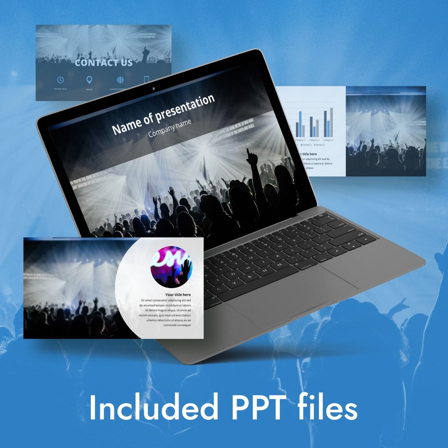 Free Background Worship Music for Powerpoint (PPTX) - Energy