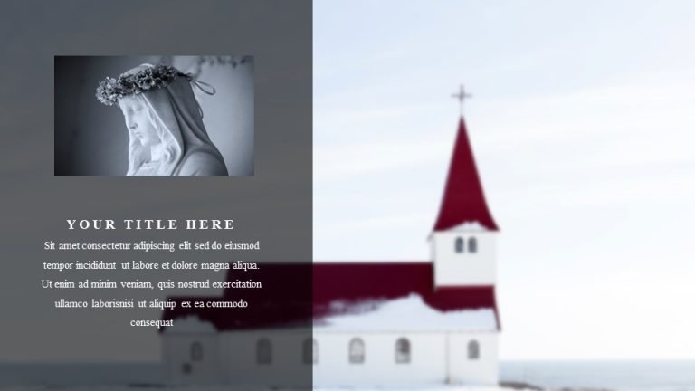 Free Church Modern Worship Powerpoint Background (PPTX) - Accents