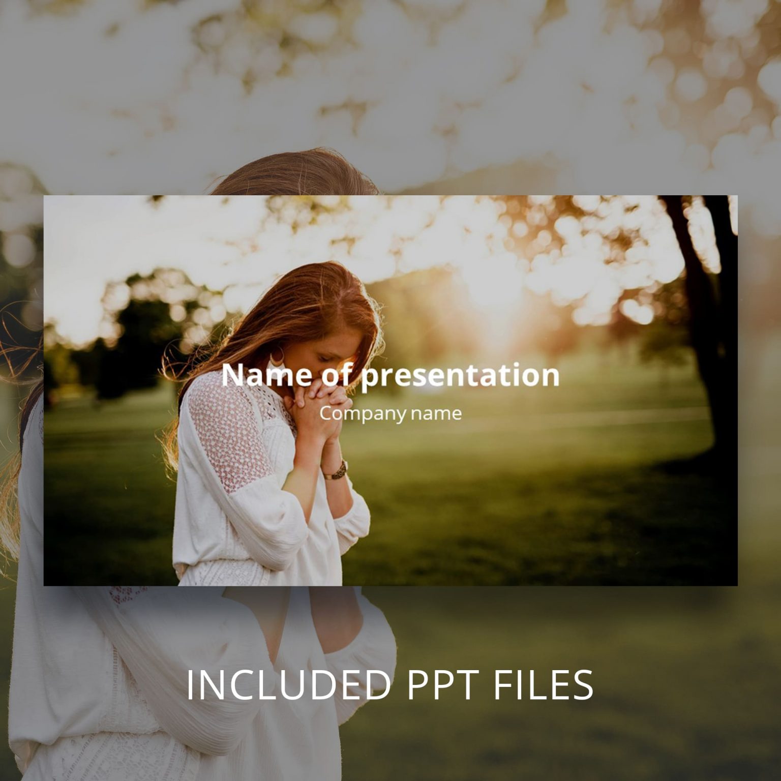 Free Heart of a Servant Worship Powerpoint Background (PPTX) - Hope
