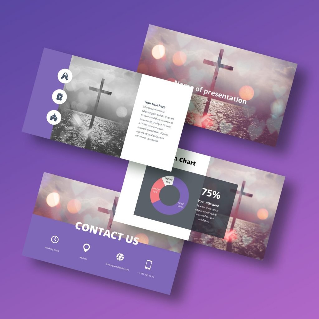 Free Heart of Worship Powerpoint Background (PPTX) - Enlightenment