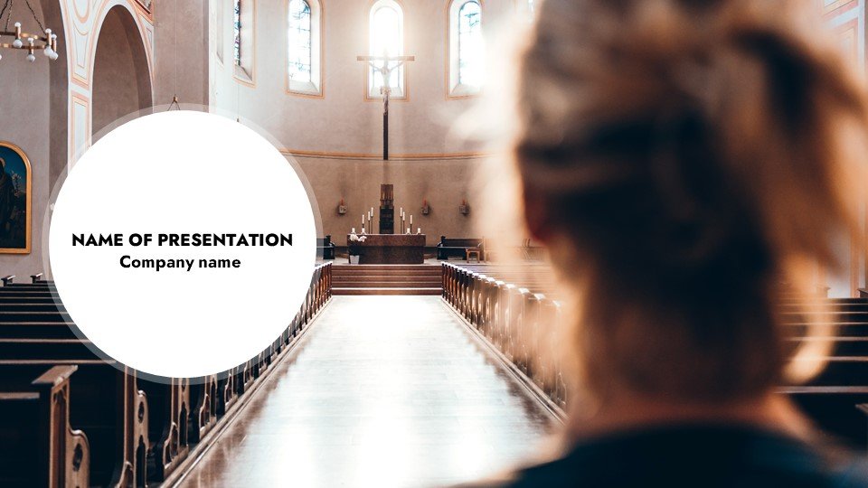 Free Powerpoint Background Christians Worship(PPTX) - Path