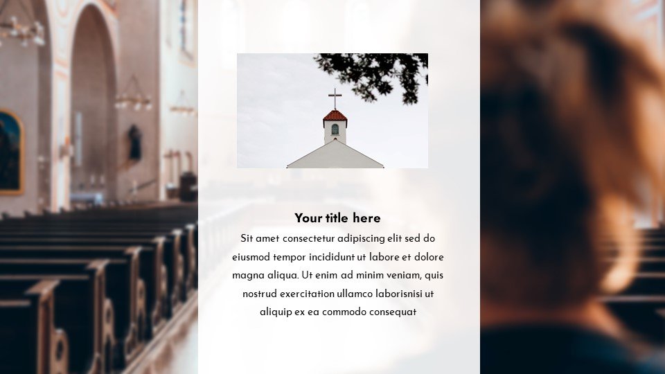 Free Powerpoint Background Christians Worship(PPTX) - Path