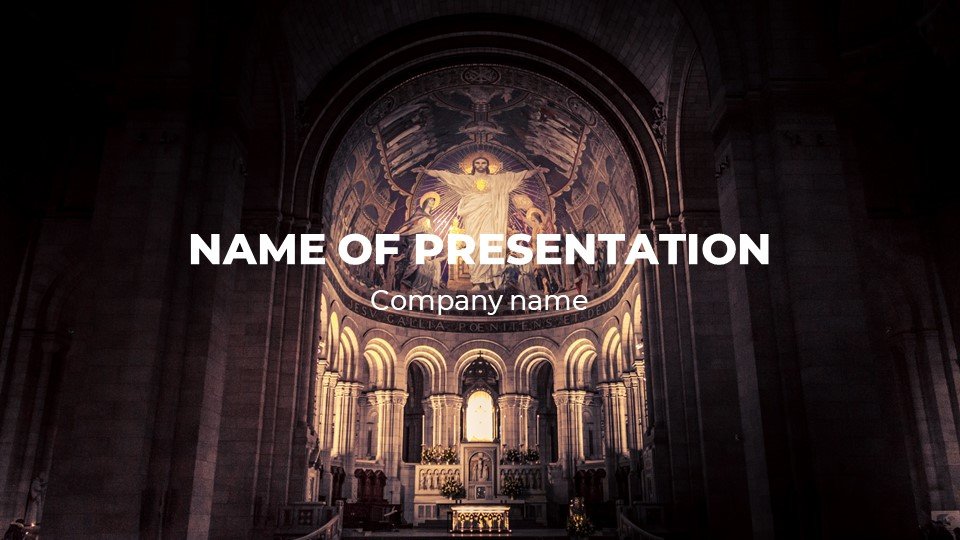 Powerpoint Background Christians Giving Sunday Worship (PPTX) - Spirit