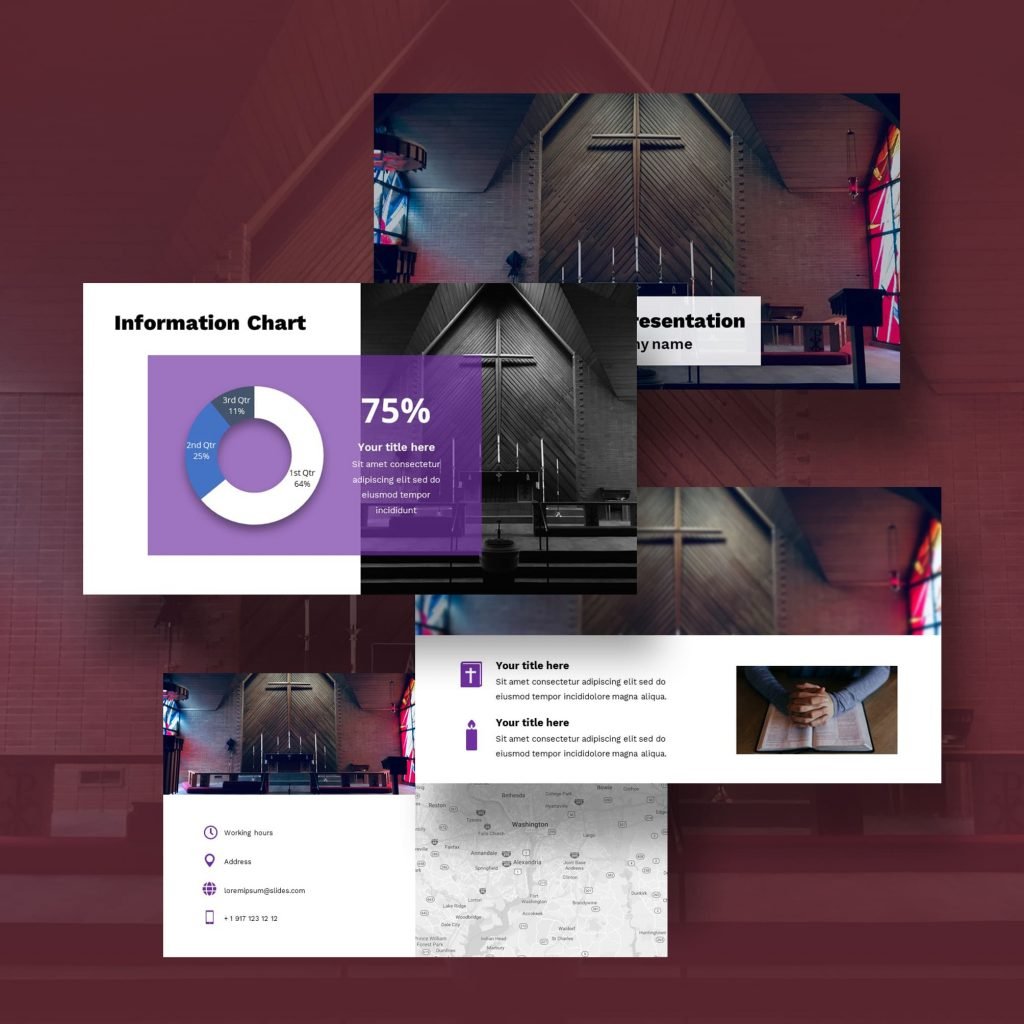 Free Powerpoint Background Worship Church (PPTX) - Sanctuary