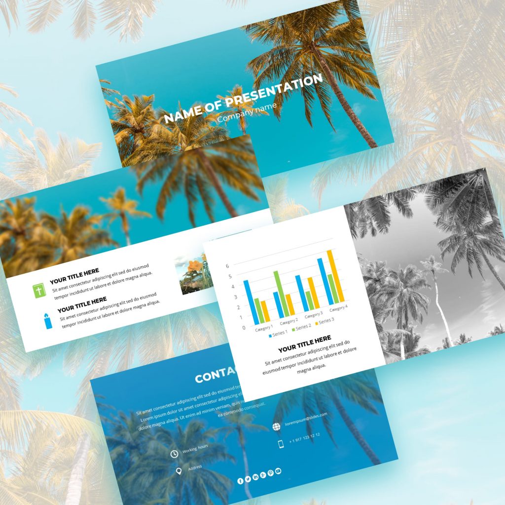 Free Powerpoint Summer Welcome Worship Background - Freshness