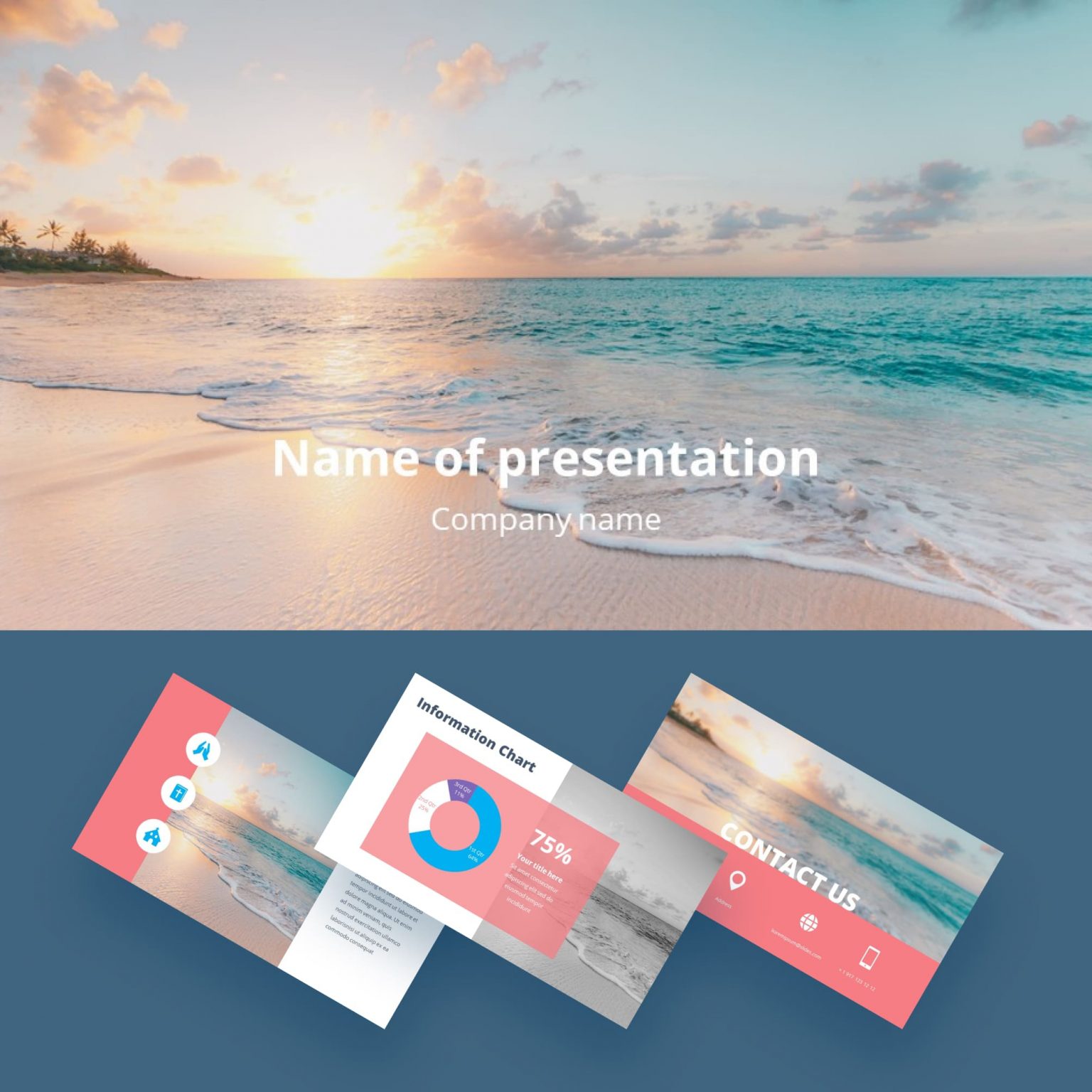 Free Summer Powerpoint Worship Background (PPTX) - Flow