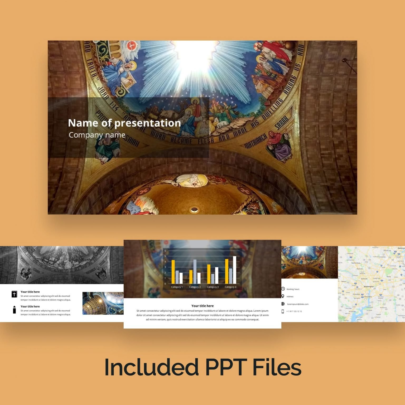 Free Worship Pentecost Powerpoint Background (PPTX) - Soffit