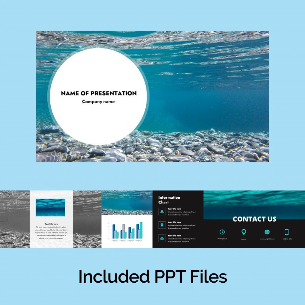 Free Worship Powerpoint Background Under Water (PPTX) - Blessedness