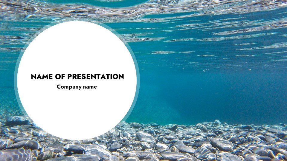 Free Worship Powerpoint Background Under Water (PPTX) - Blessedness