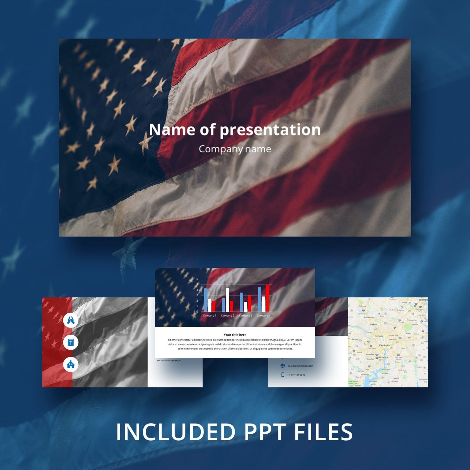 Free Worship Powerpoint Background Veterans (PPTX)-Patriotism
