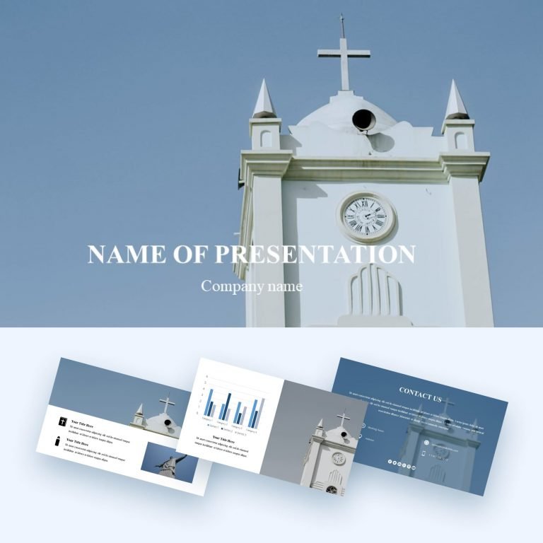 Free Worship Service Powerpoint Background (PPTX) - Breathtaking