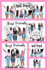 25+ Best Friends Clipart in 2021: Free and Premium Cliparts