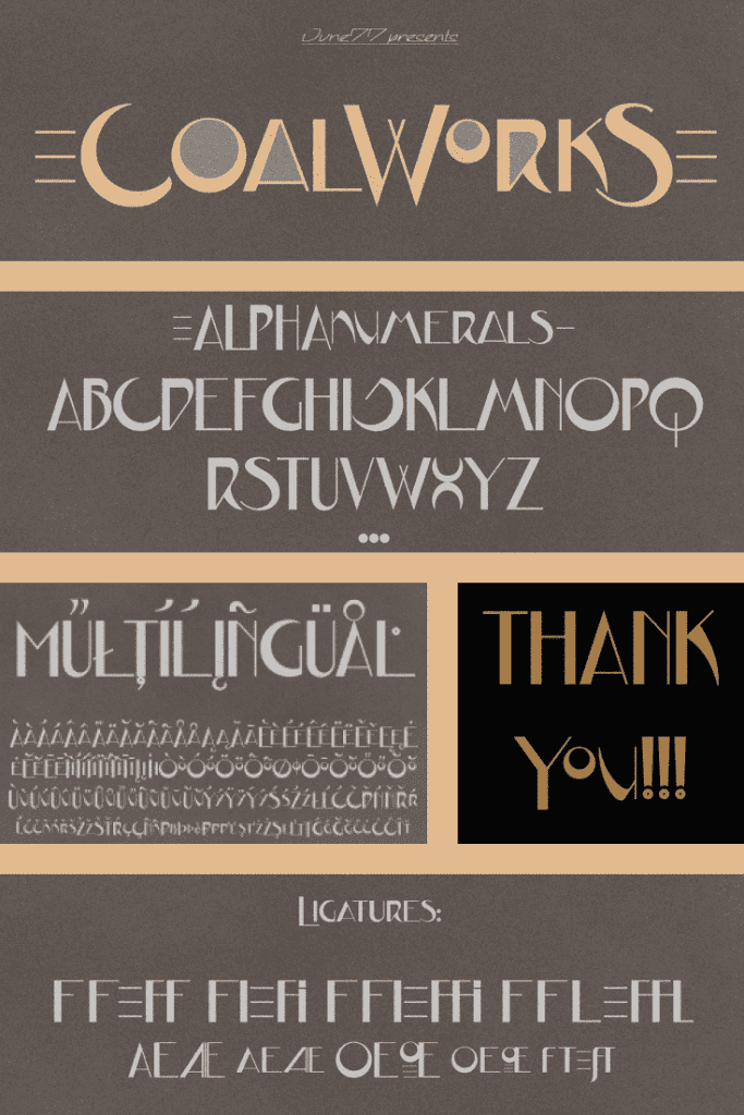 Best Art Deco Modern Fonts for Vintage Graphic Design