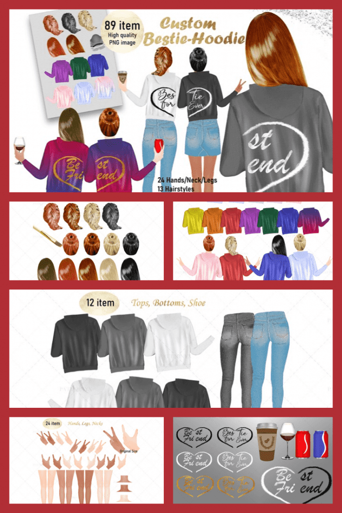 25+ Best Friends Clipart in 2021: Free and Premium Cliparts